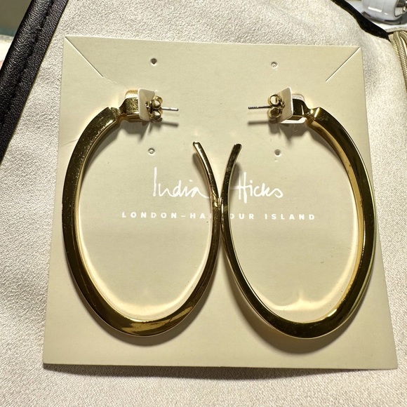 India Hicks | Jewelry | India Hicks Leticia Gold Plated Hoops | Poshmark